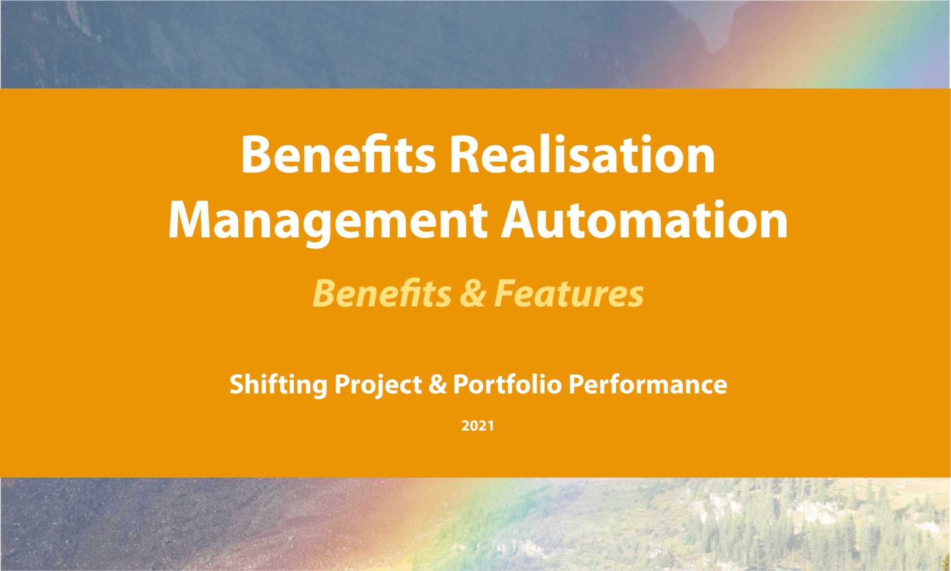 Benefits Realisation Guide - Managing-through-value software